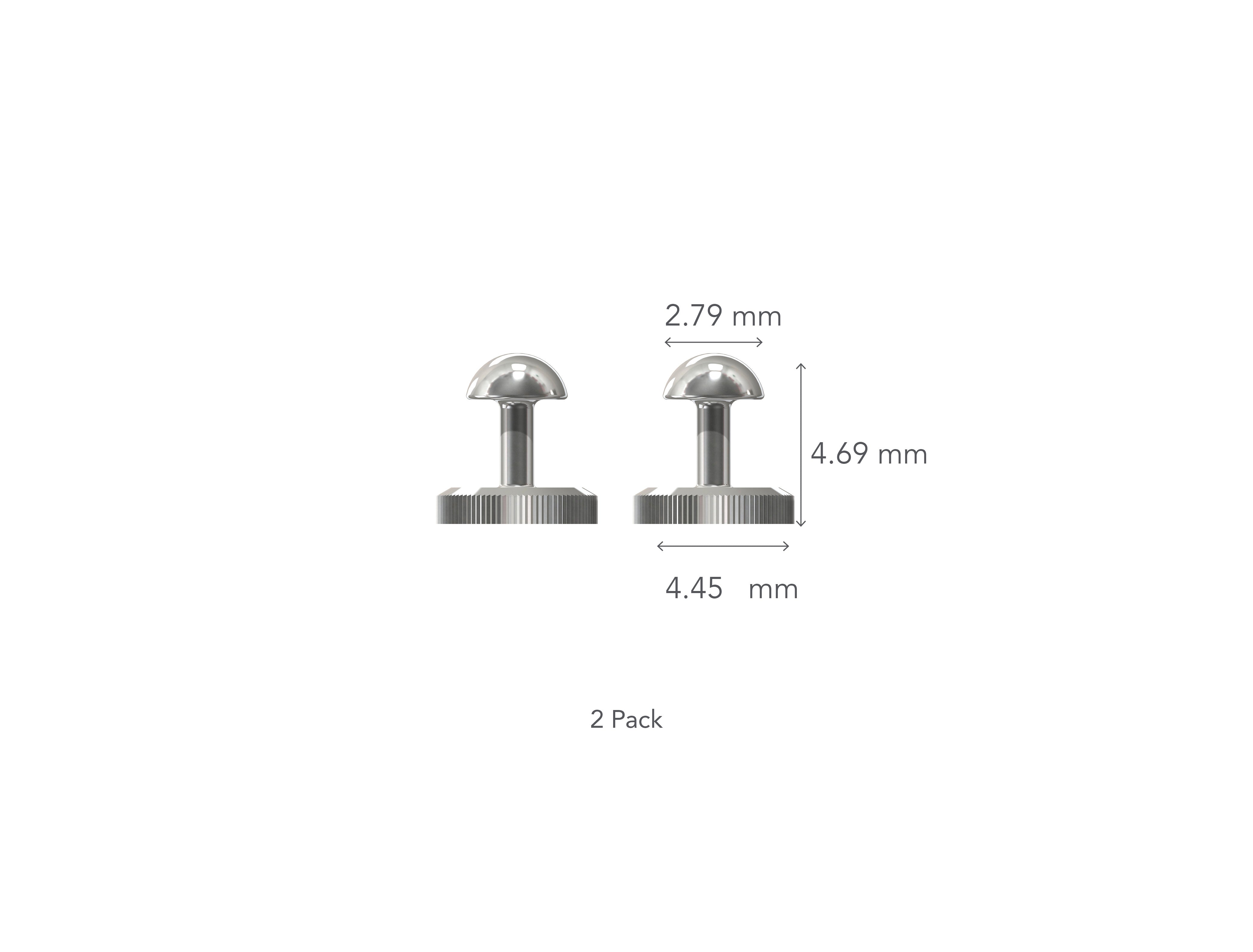Titanium Mucosal Inserts (2 pack) – Park Dental Research